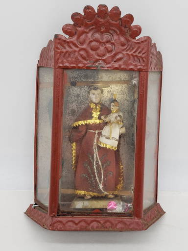 Latin American Tin Nicho Religious Folk Art