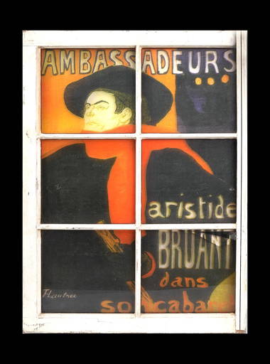 Henri De Toulouse Lautrec Reverse Painting On Glass Window