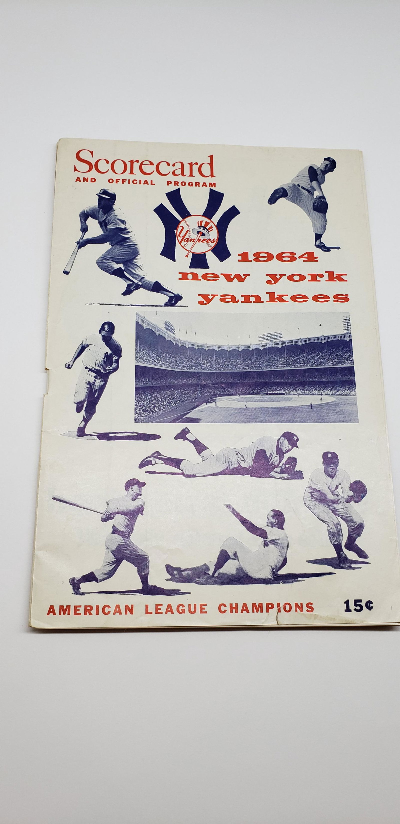1964 New York Yankees Score Card & Official Program