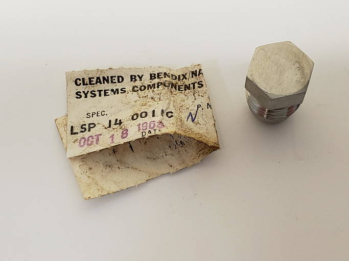 Nasa Apollo Cleaned Nut/fitting