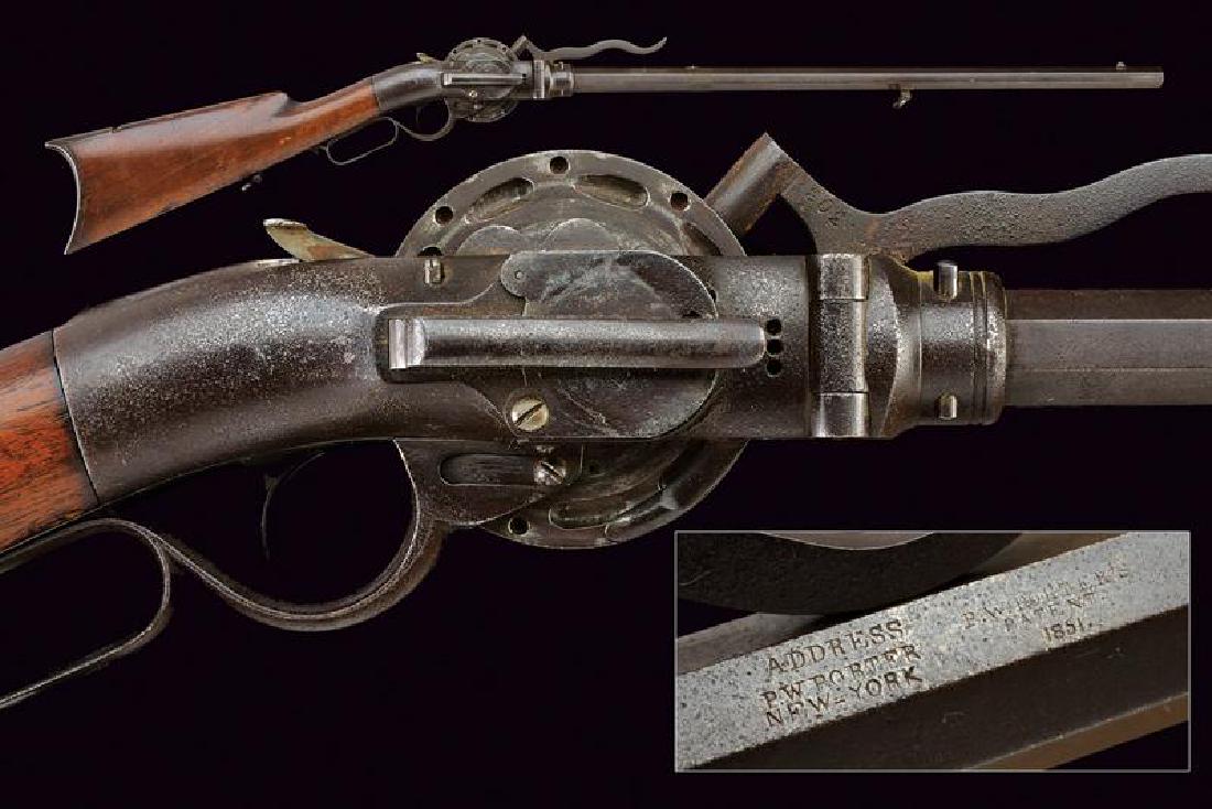 A rare P.W. Porter Revolving Rifle