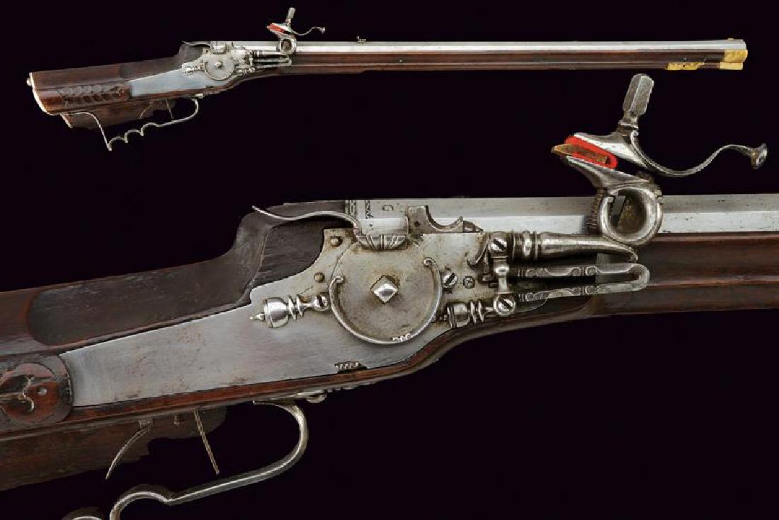 A wheel lock rifle