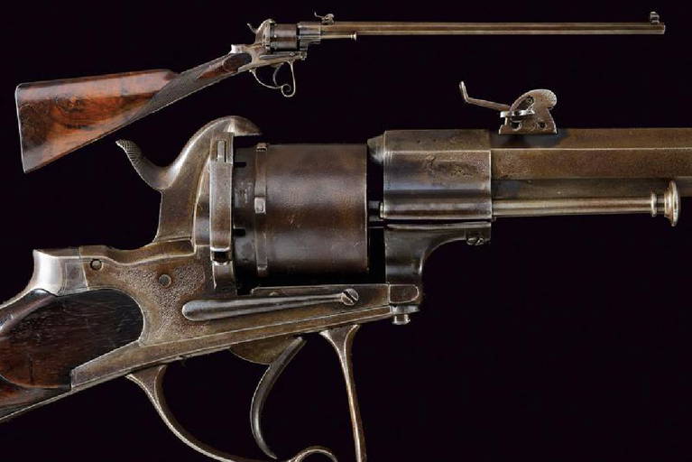 A Fine Revolving Percussion Rifle