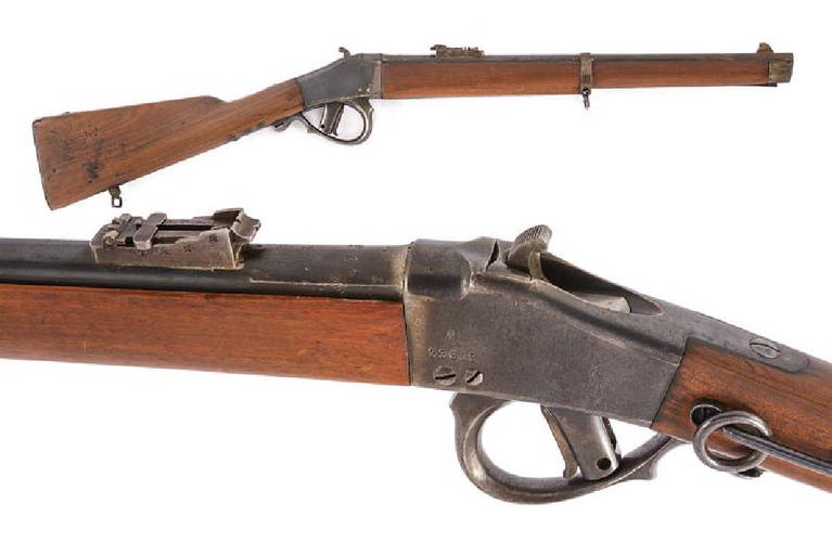 An 1871/83 Model Breech Loading Rifle By Comblain