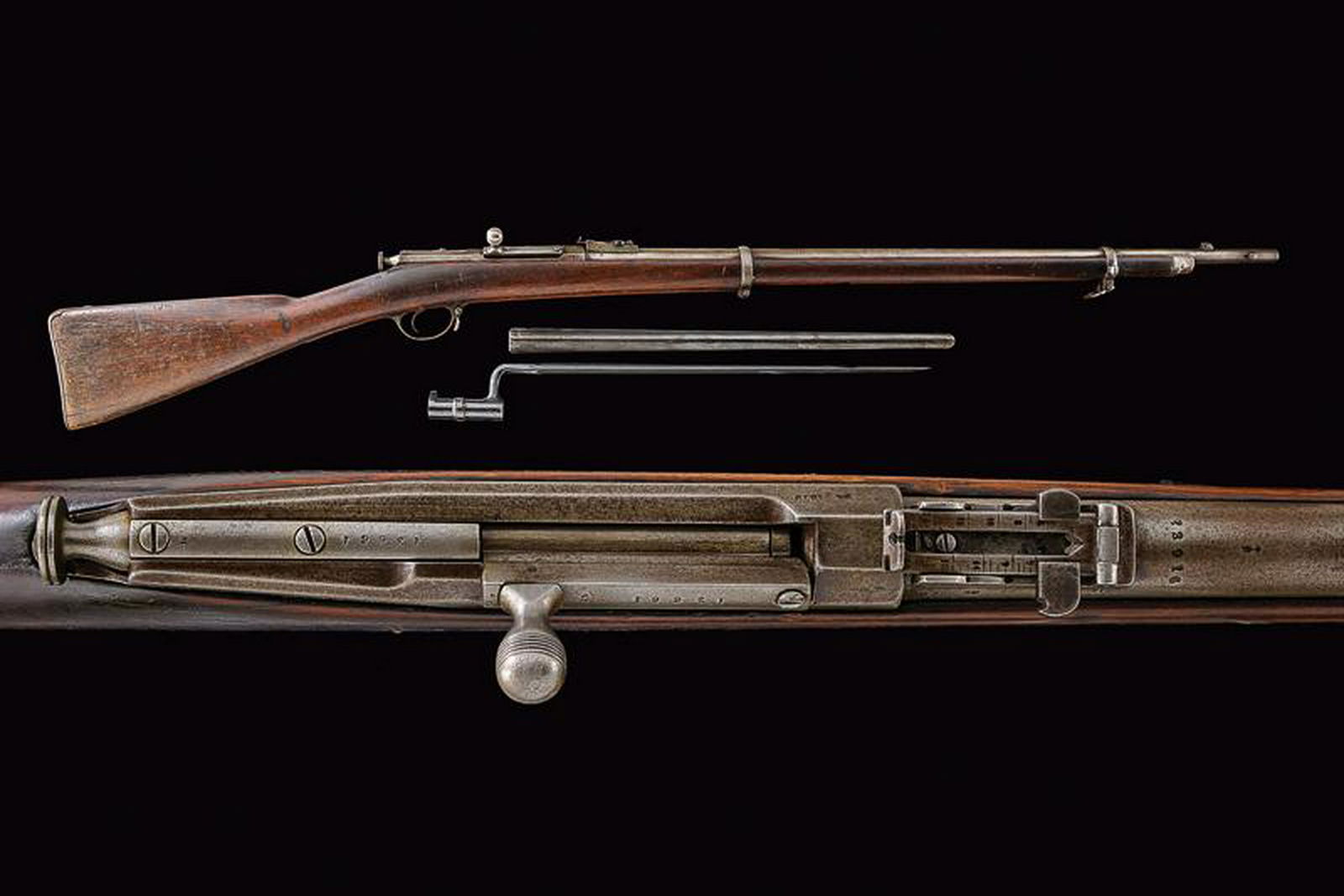 A Berdan II bolt action rifle with bayonet - Sep 14, 2019 | Czerny's ...
