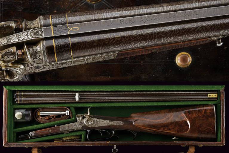 An outstanding cased double-barrelled rifle by Haetge - Apr 09, 2021 ...