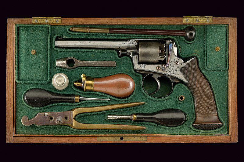 An interesting cased Mod. 1851 Adams revolver