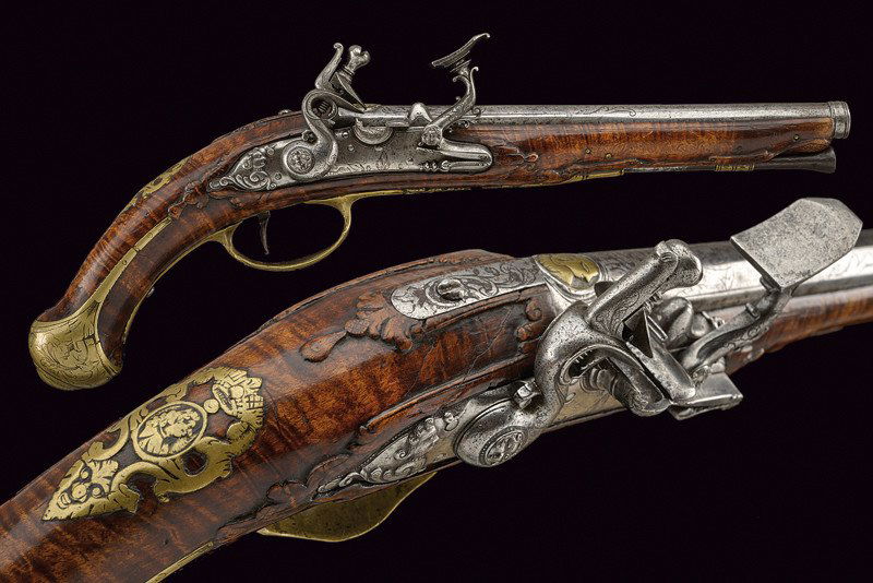 A snaphaunce flintlock pistol