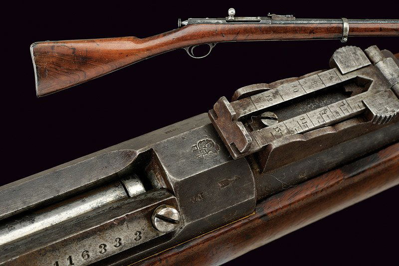 A Berdan II bolt action rifle