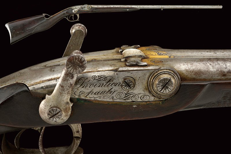 A rare breech-loading double-barrelled gun with Pauly - Dec 12, 2015 ...