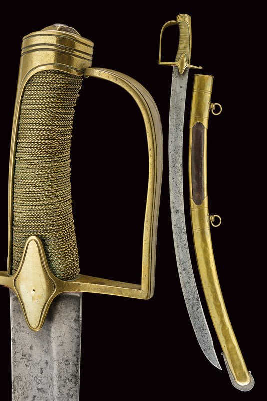 A rare Jaeger a cavallo or hussar officers sword