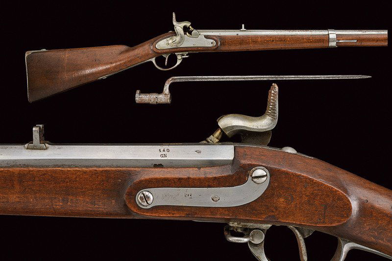 A 1854 model infantry Lorenz percussion rifle with