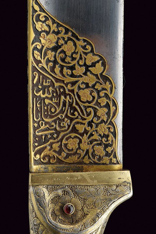 A very scarce lion head yatagan