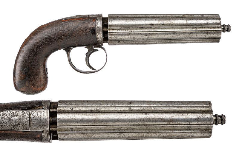 A big and rare percussion pepperbox revolver by Cooper - Sep 16, 2016 ...