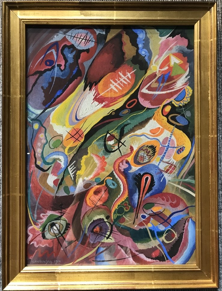 Gouache signed "Kandinsky 1914"-Ambassador Estate
