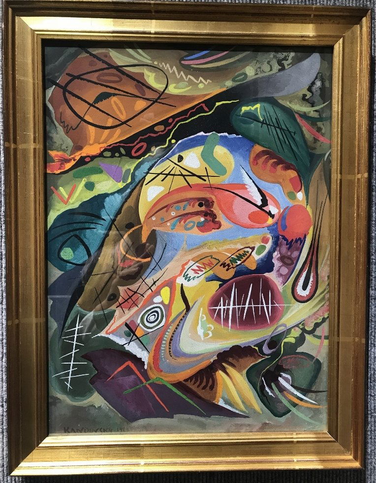 Gouache signed:"Kandinsky 1913"