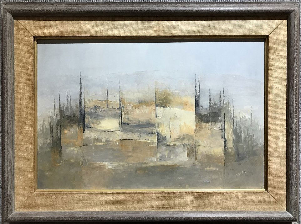 Abstract painting by Lewis Scott Croft(American,b.1911)