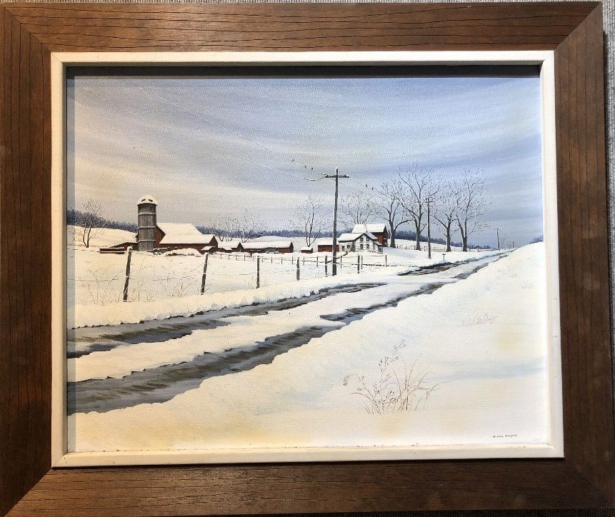 Snow Painting By Mildred Burgess