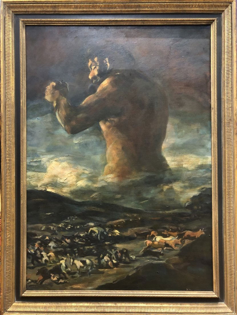 Painting After "the Giant" By Francisco Goya, C1975