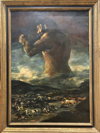 Painting After "the Giant" By Francisco Goya, C1975