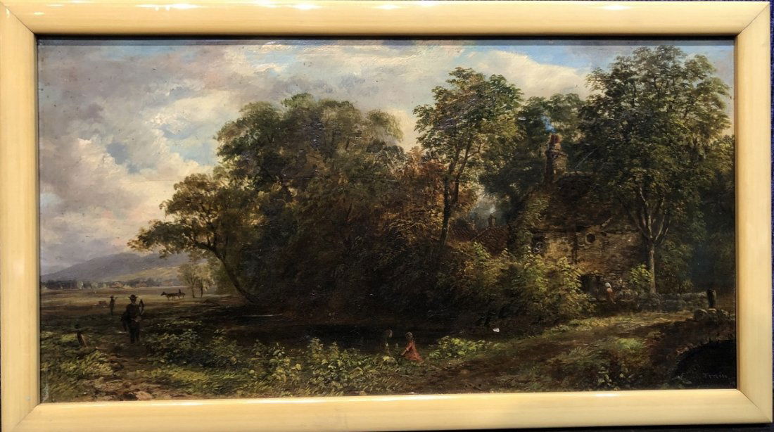 For Auction: Landscape ptg with figures, Robert Frain,19thc (#0016) on ...
