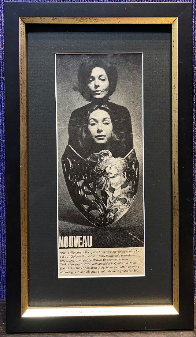 Framed Article Of Lois Sasson & Arlene Altman