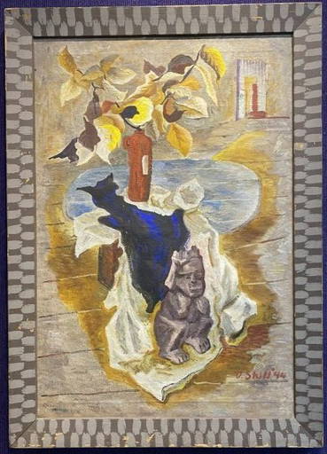 Huge! John Deforest Stull Painting, 1944