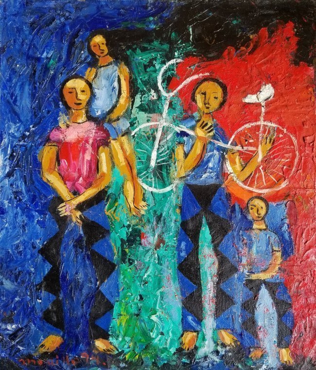 Naive Latin American Art Jose Morillo Dominican Haitian