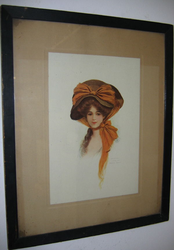 Victorian Gibson Girl Print 1908 By Archie Gunn