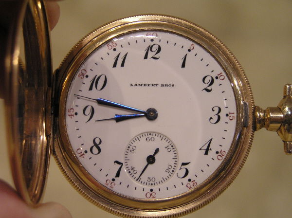 448: Lambert Bros. Gold Filled 17 Jewel Pocket Watch