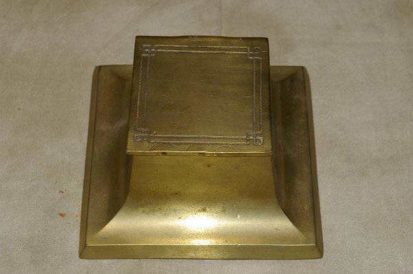 Bradley & Hubbard Brass Ink Well