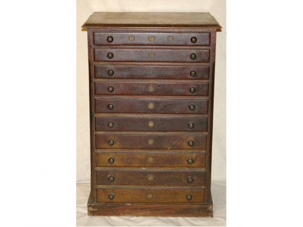 273: Opticians Cabinet From Galveston Texas Optometrist