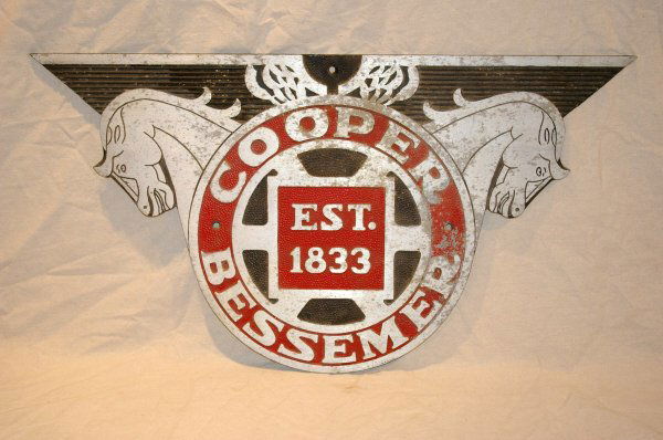 Aluminum Cooper Bessemer Advertising Sign