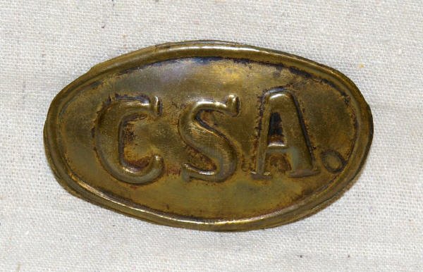 Civil War Confederate Belt Buckle Authentic