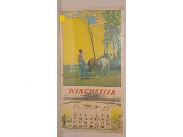 Winchester Advertising Calendar Dated 1919