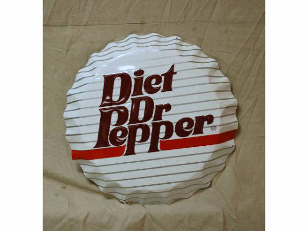 Diet Dr Pepper Bottle Cap Sign