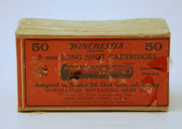 Winchester 9mm Long Shot Ammo Boxes