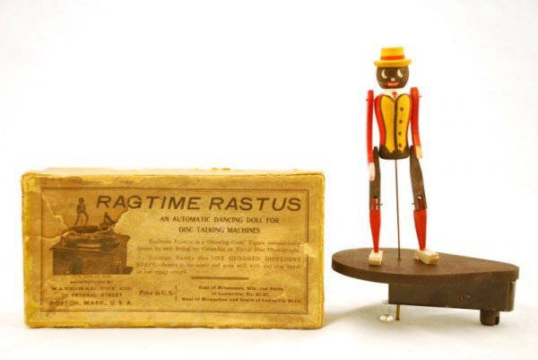 Ragtime Rastus Jig Dancing Phonograph Toy In Box