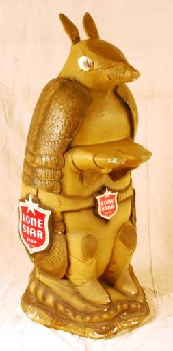 5ft Lone Star Beer Armadillo Store Display