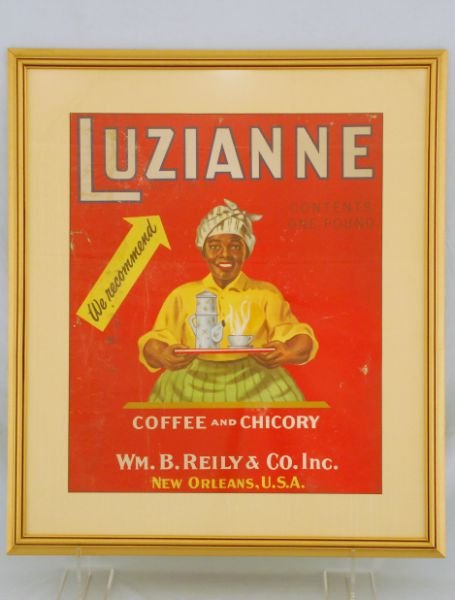 455: Vintage Luzianne Coffee & Chicory Mammy Sign