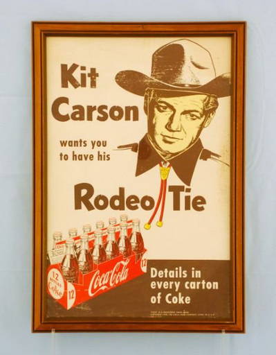 Kit Carson Coca Cola Rodeo Tie Poster