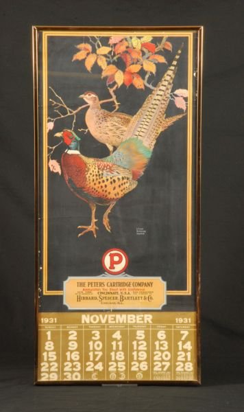 372: 1931 Peters Cartridge Co. Calendar