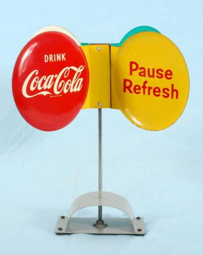 Rare Coca Cola Spinner Sign Vending Machine Topper