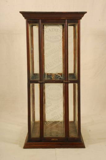 Country Store Umbrella Parasol & Cane Display Case