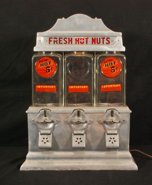 495: 5-Cent Coin-Op Fresh Hot Nuts Dispenser - Jan 02, 2010 | Burley ...