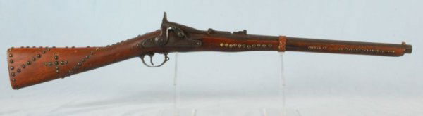 412: Springfield .45-70 Trap Door Indian Tacked Rifle