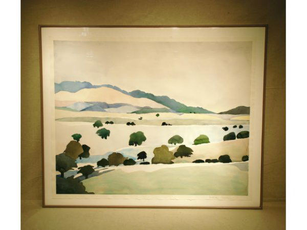 650: Barbara Smith Toward Box Canyon Watercolor