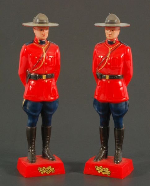 850: Pair Royal Canadian Mountie Souvenir Figures