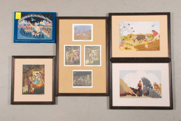 Collection Of Signed Pablita Velarde Prints, Book