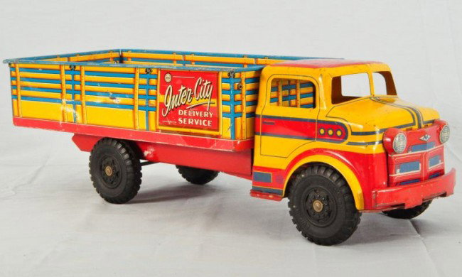 29: Marx Lumar Inter City Delivery Tin Toy Truck
